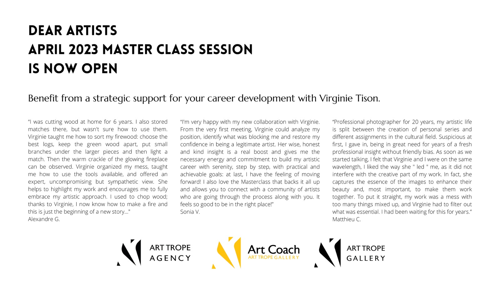 Art Trope Gallery | Représentation d’Artistes